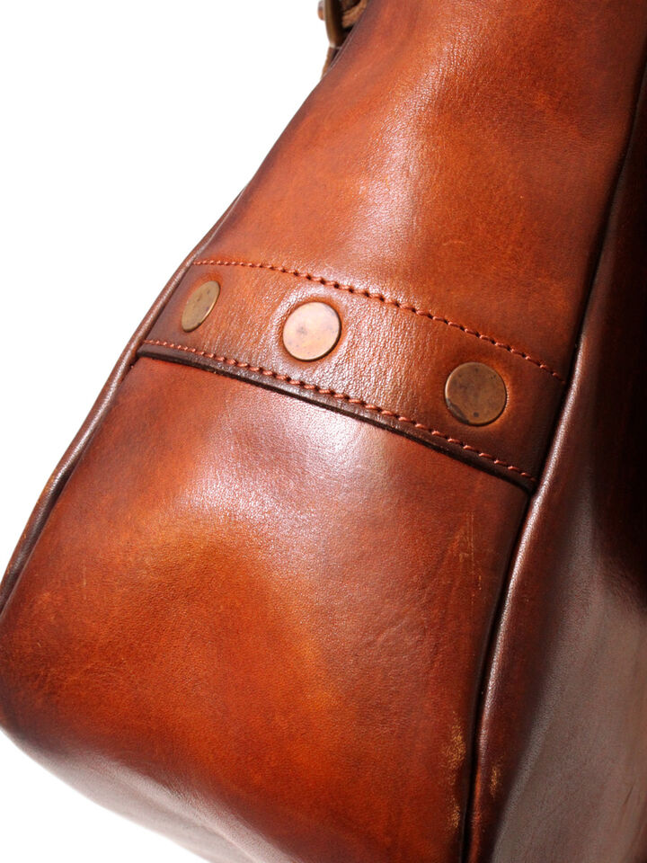 VASCO VS-248L LEATHER POSTMAN SHOULDER BAG (TYPE-1) CAMEL