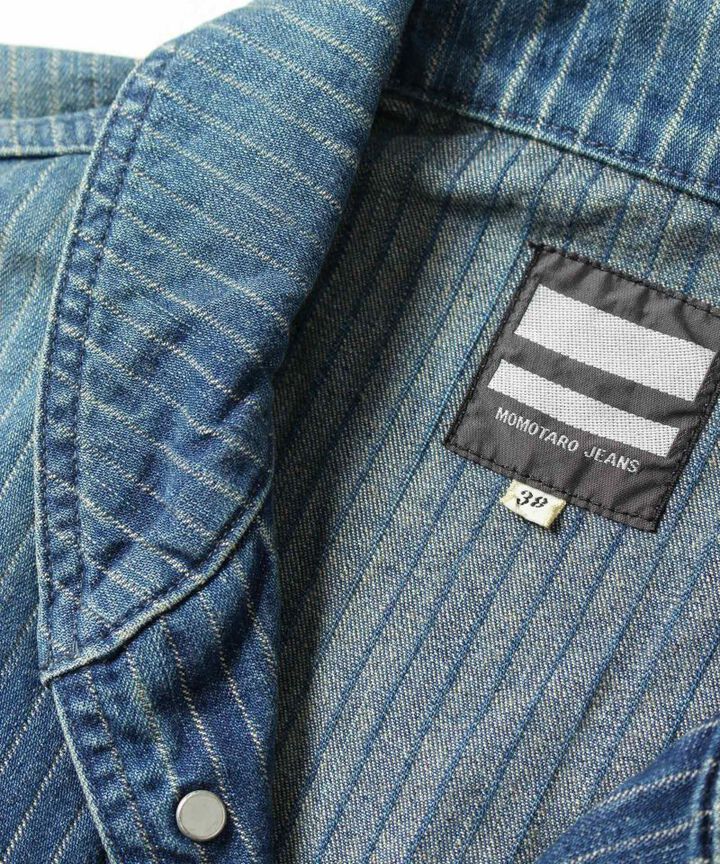 03-146-AW Stripe denim coveralls