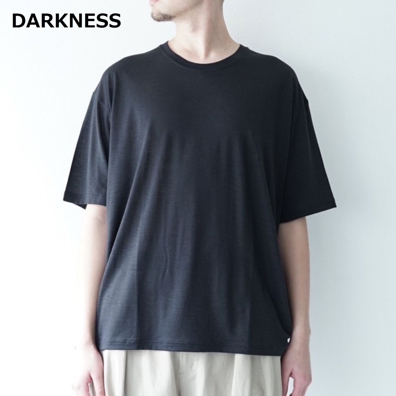 CAP704CS16 Super 120s Washable Wool Jersey Oversized Tee