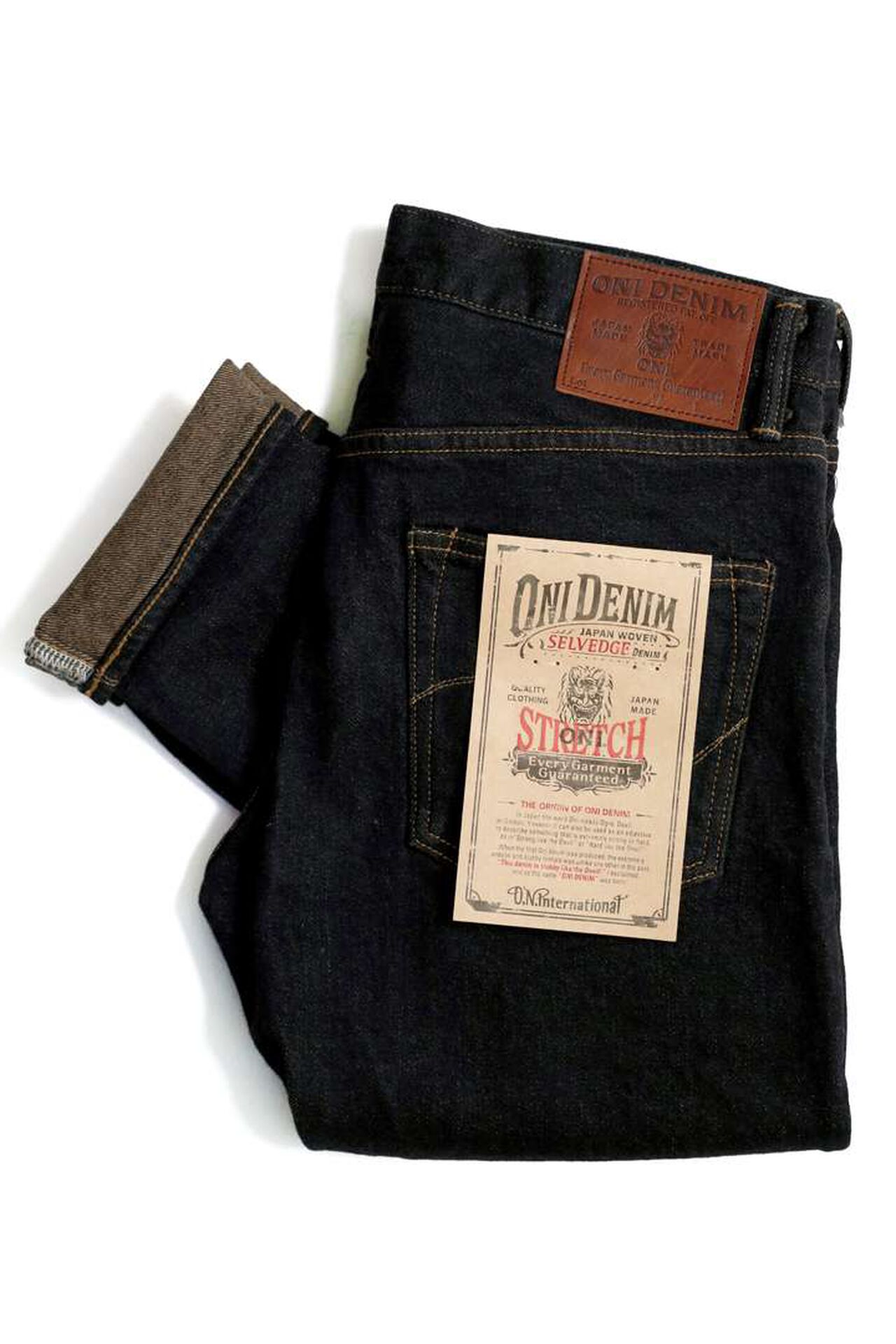 DENIMIO | ONI122S-MOCA 15oz Stretch Denim MOCA Relax Tapered
