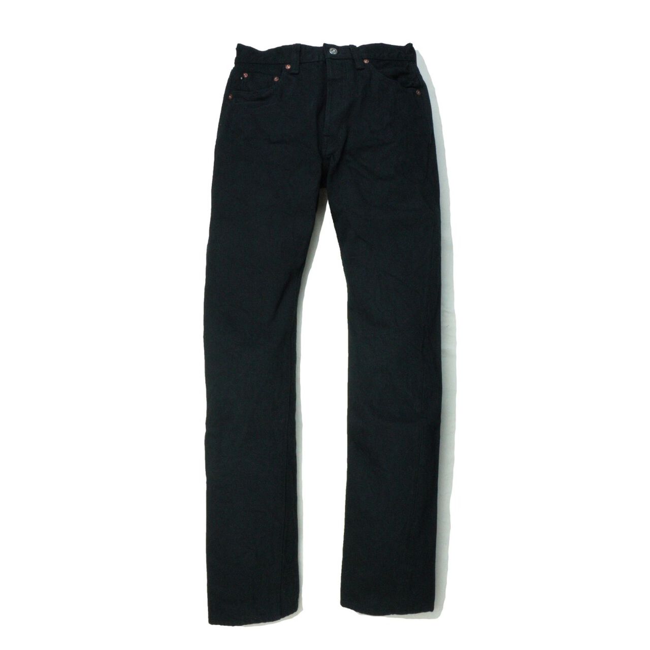 S710NBKII 17OZ BLACK DENIM SLIM FIT STRAIGHT