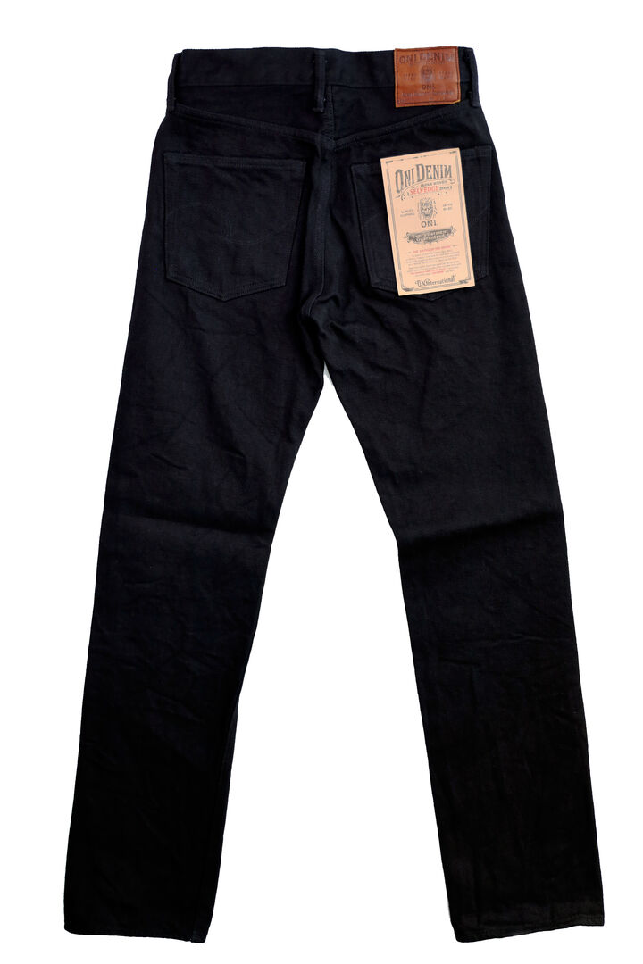 DENIMIO | ONI-288ZR-BK 20oz Secret Black Denim Regular Straight