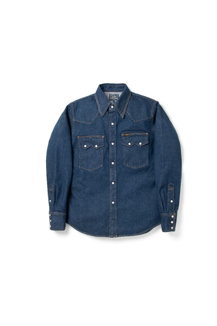 D5701 12.8oz Natural Indigo Denim Western Shirts (PRE-ORDER: Delivery ...