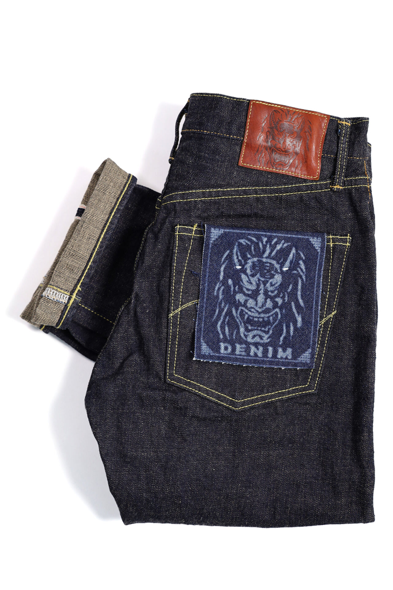 DENIMIO | ONI246-14KBE 14oz Oni Denim Neat Straight