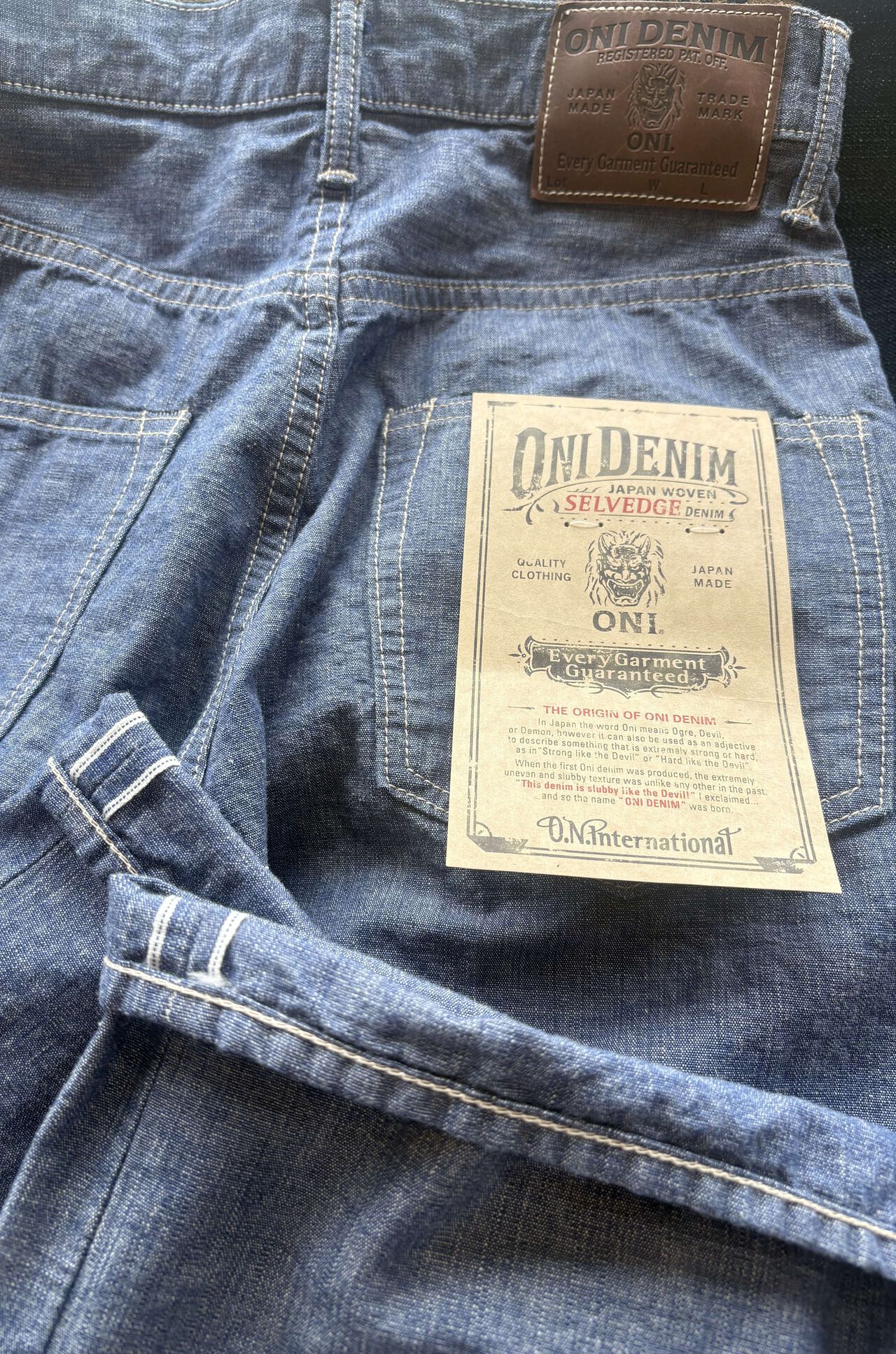 DENIMIO | ONI200-HCSV 8oz Selvedge Chambray Wide Straight
