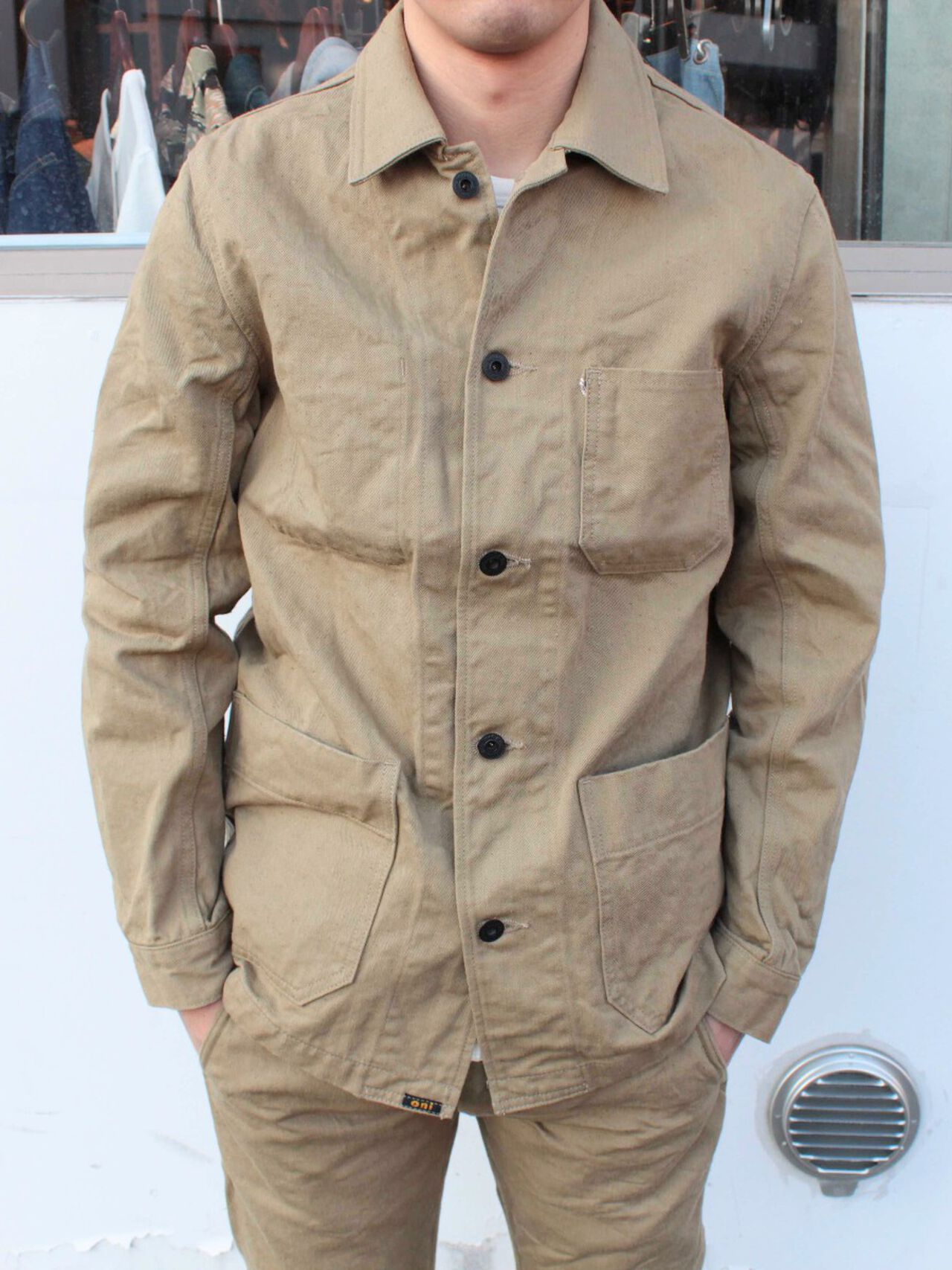 ONI-03101-BRD British Drill Selvedge Jacket