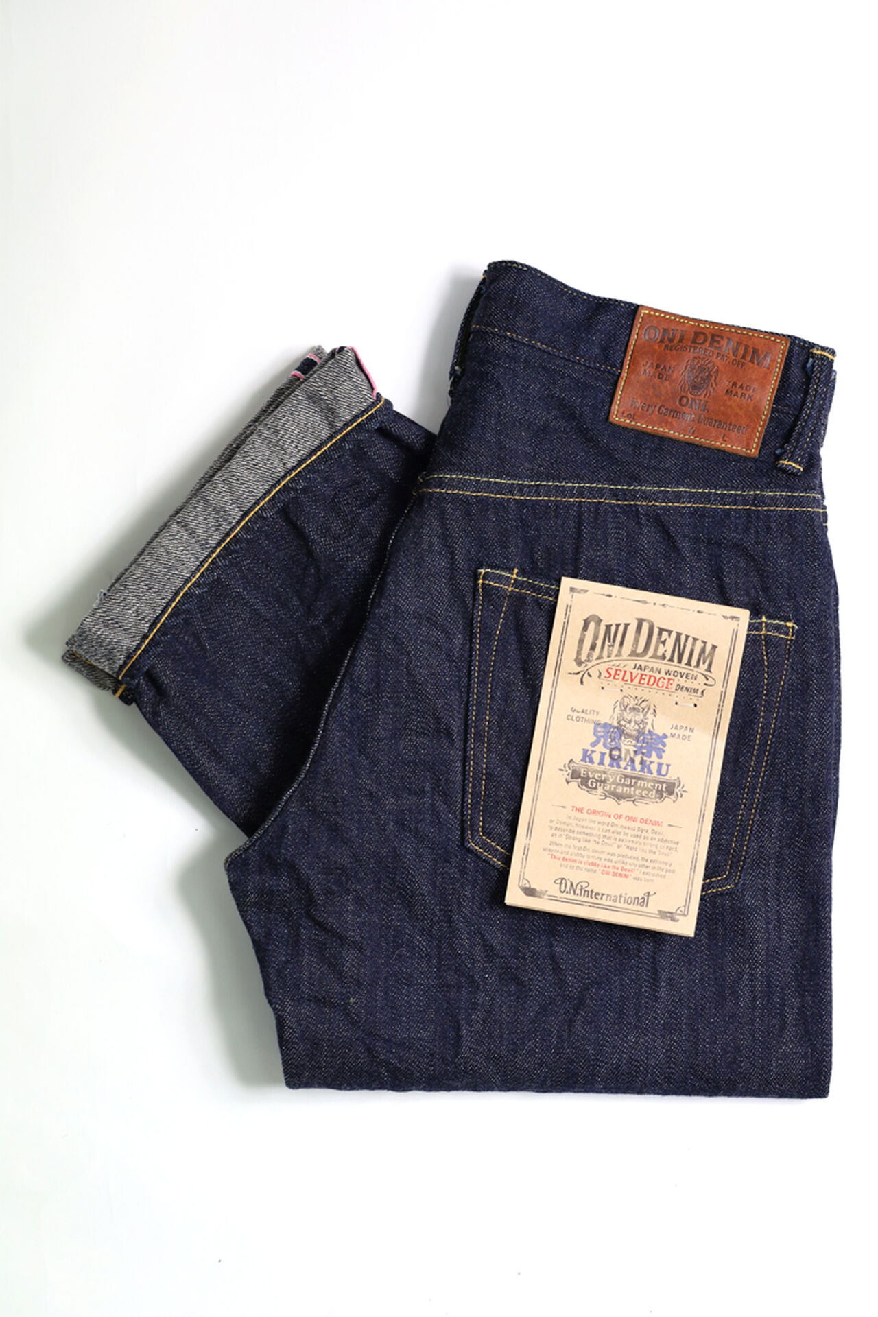 DENIMIO | ONI022-Kiraku 12oz Kiraku Denim Relax Straight