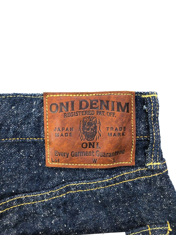 DENIMIO | ONI246-CCD-Kabuki 15oz Crushed Concrete Denim Kabuki Selvedge Neat Straight