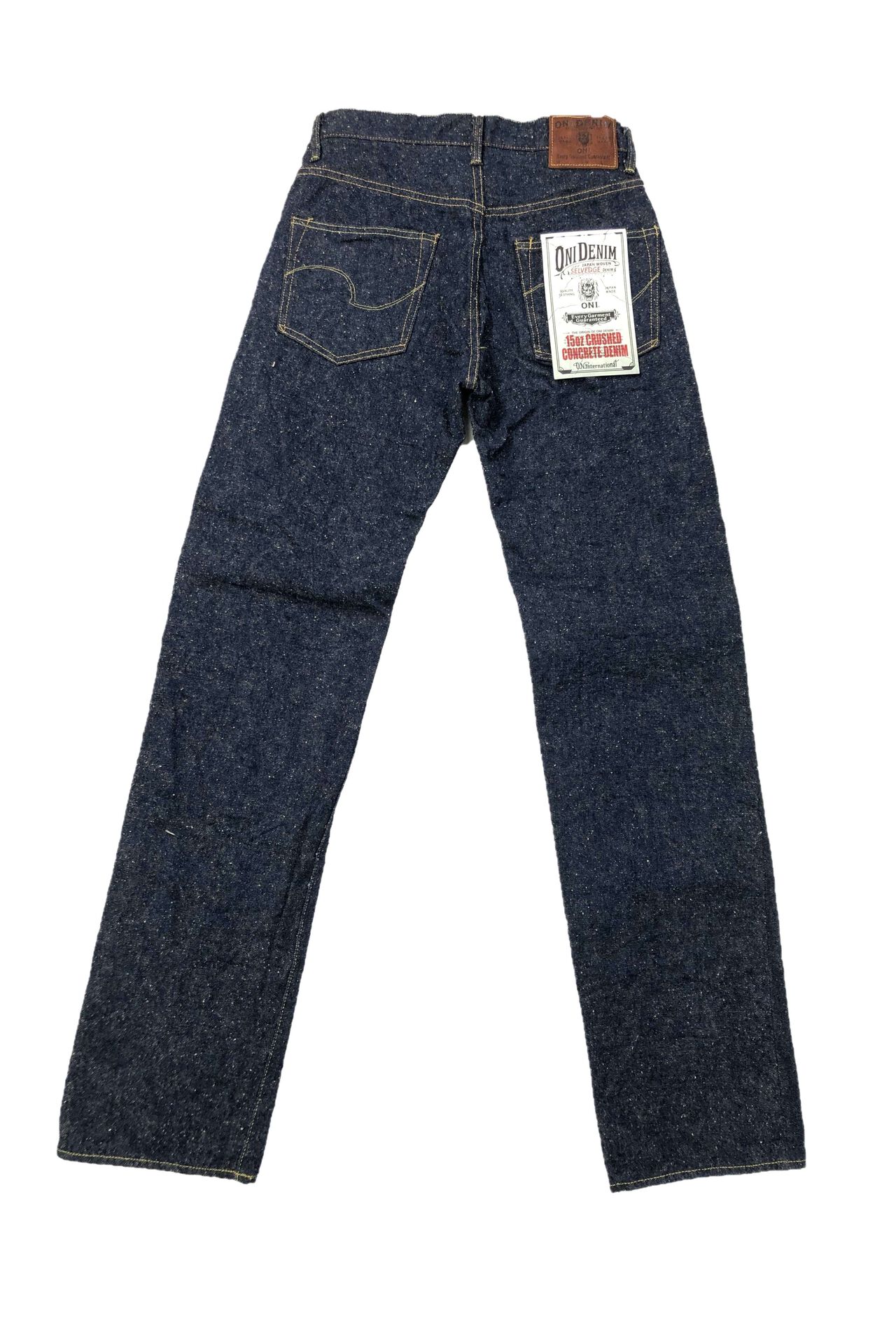 DENIMIO | ONI266-CCD-Kabuki 15oz Crushed Concrete Denim Kabuki Selvedge Relax Straight