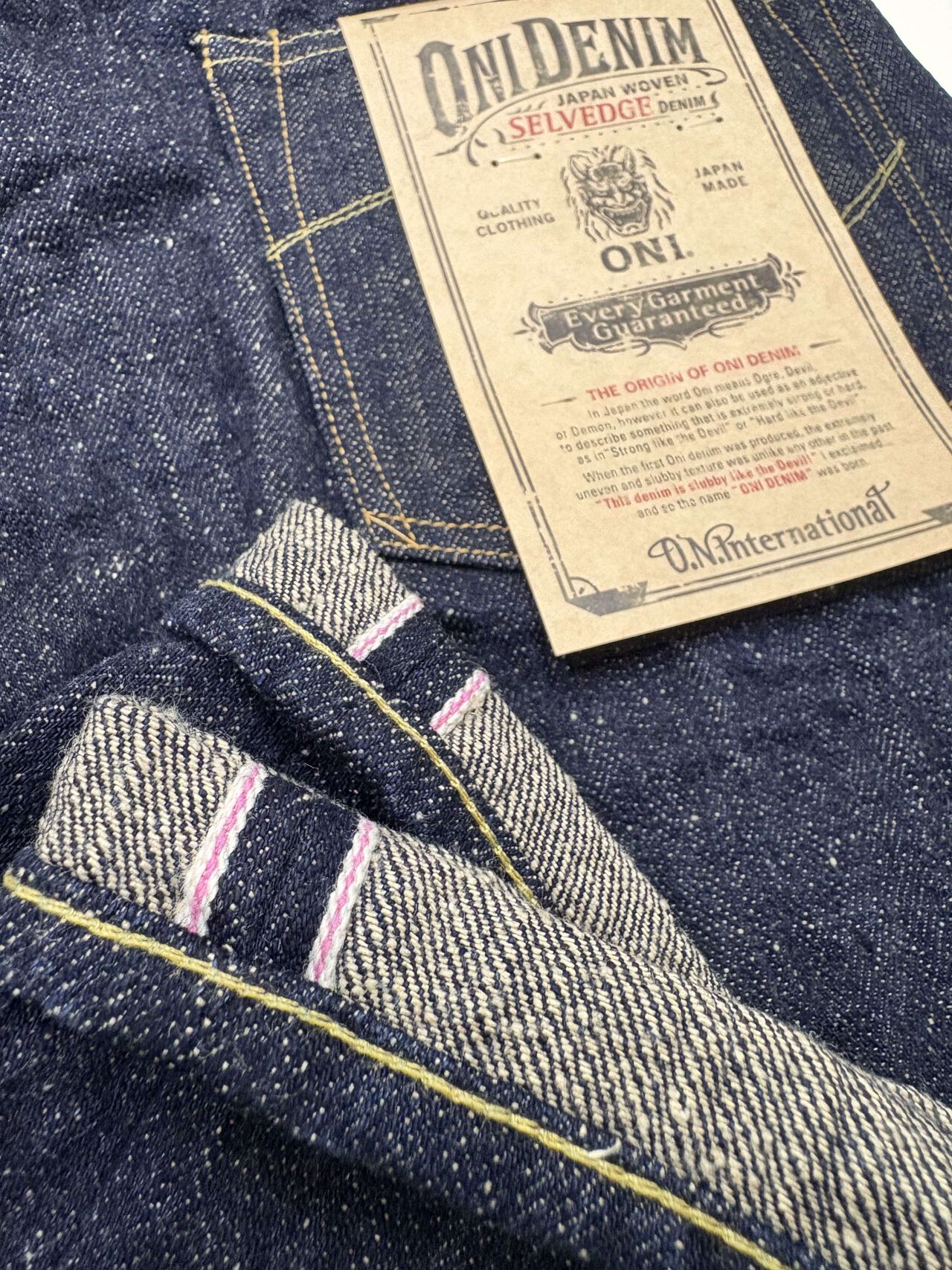 DENIMIO | ONI266-13.7NEP 13.7oz NEP Denim Relax Straight